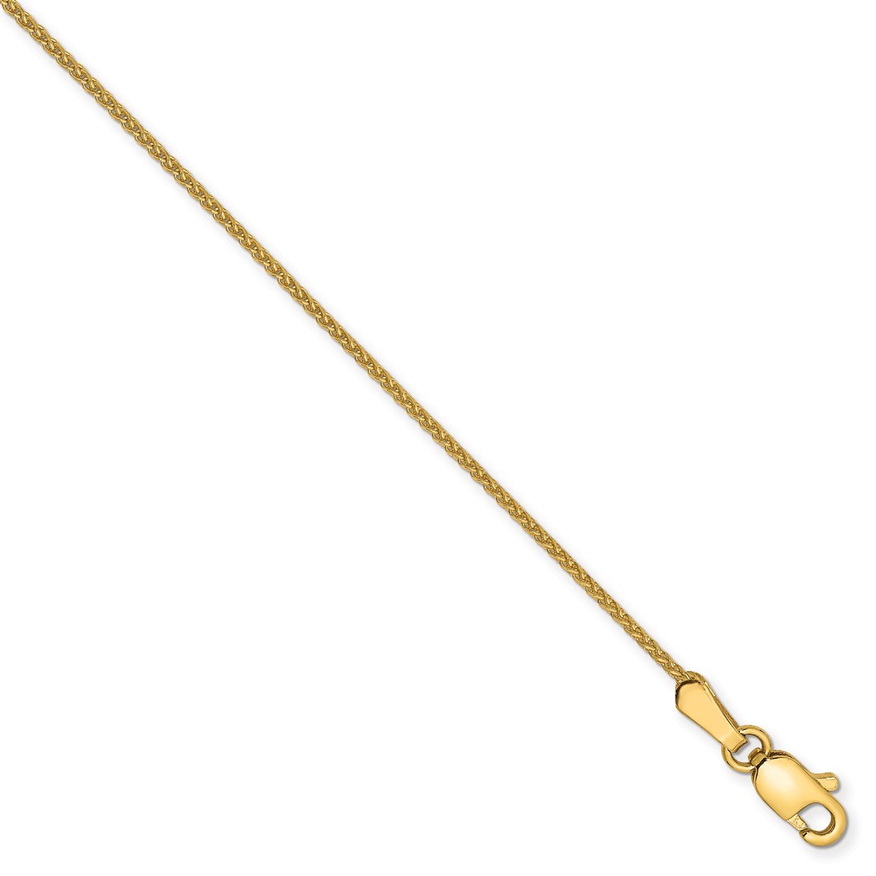 14k 1mm Solid D/C Spiga Chain | The Gold Store